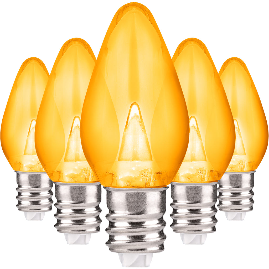 C7 LED Christmas Light Bulbs | Smooth – HLO Lighting